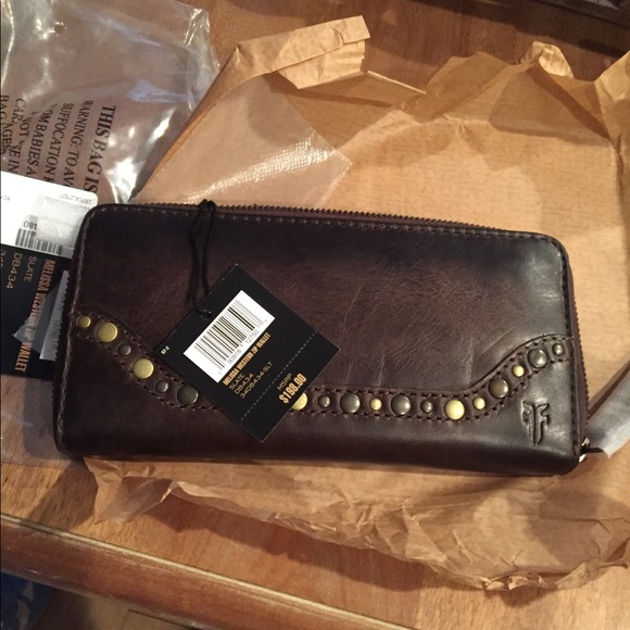 Frye | Bags | Frye Melissa Western Leather Zip Wallet | Poshmark